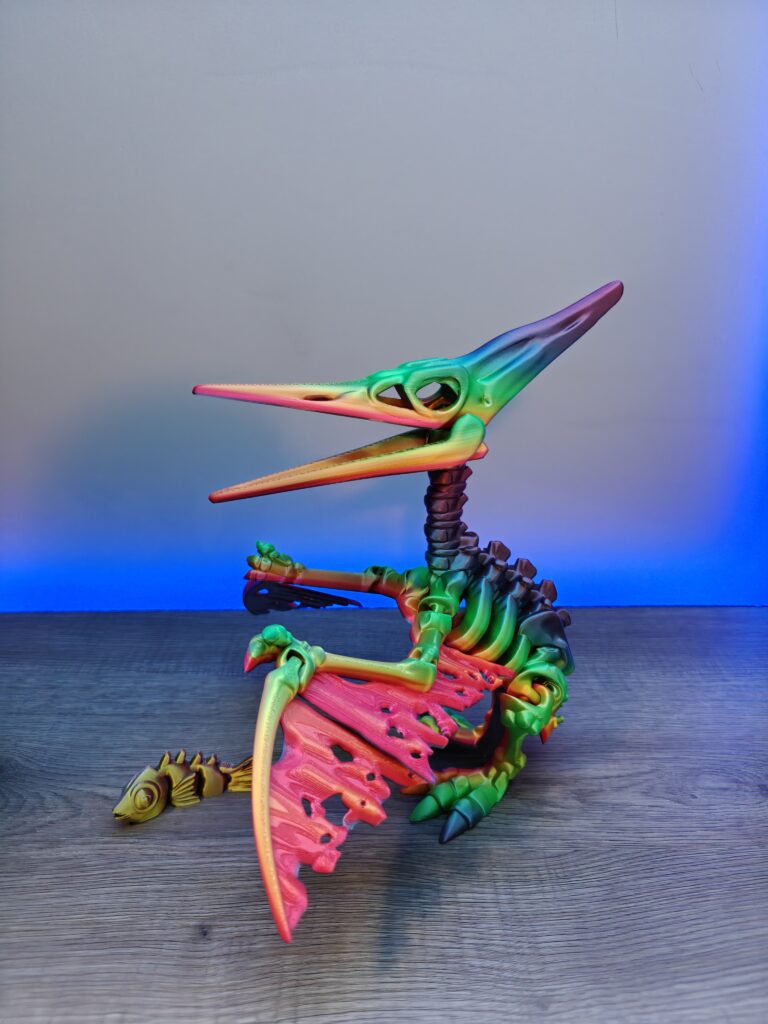 Pterodactyl - 3D Printed Flying Dinosaur - Articulated Toy - Skeleton ...